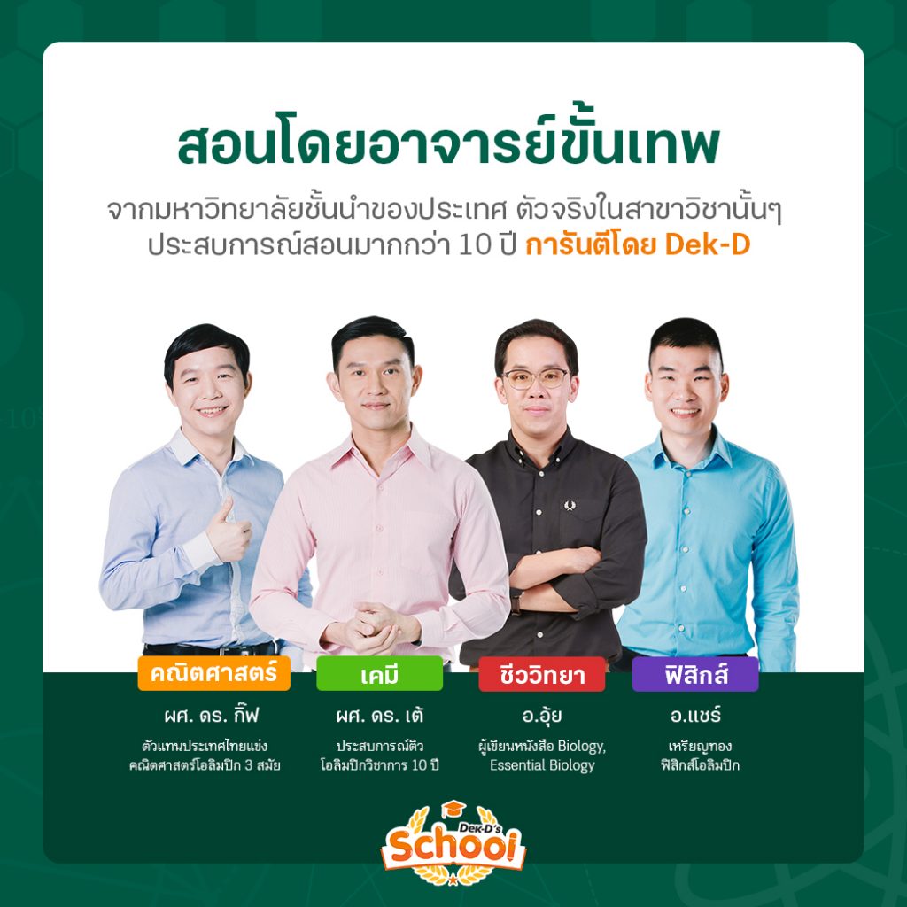 ขจัดทุกอุปสรรคของการติวที่ Dek-D’s School - Dek-D's School