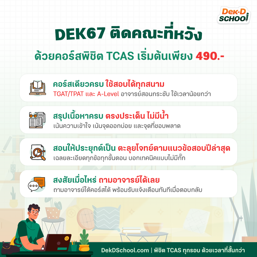 วางแผนติว TCAS67 ยังไงให้เป๊ะครบ 7 วิชาก่อนสอบ A-Level 6 เดือน